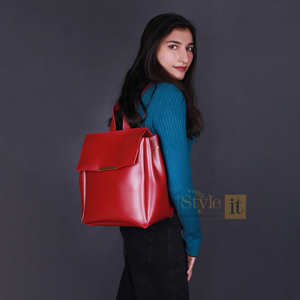 Vivian Maroon Backpack – Styleit